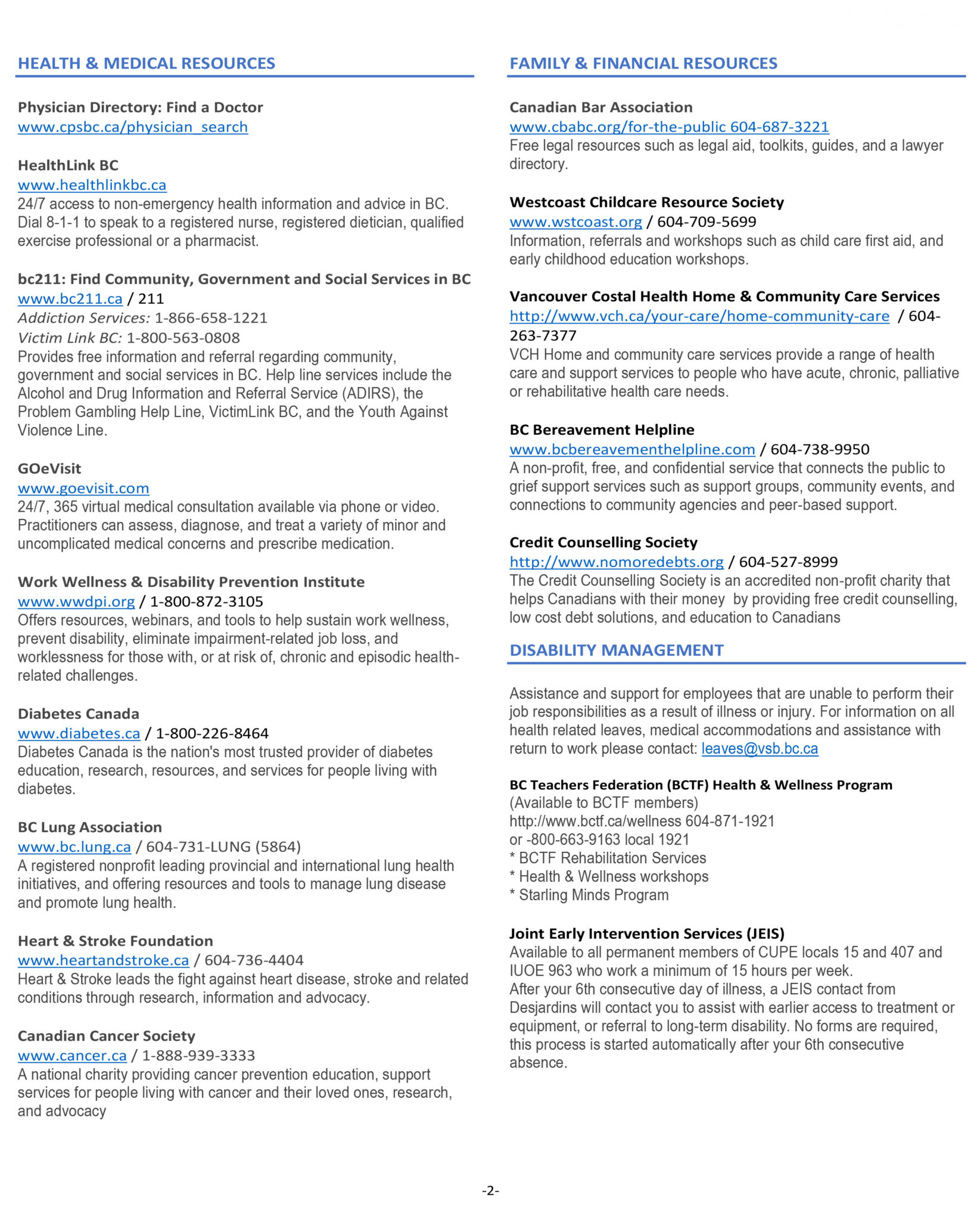 Useful Links - Local 407